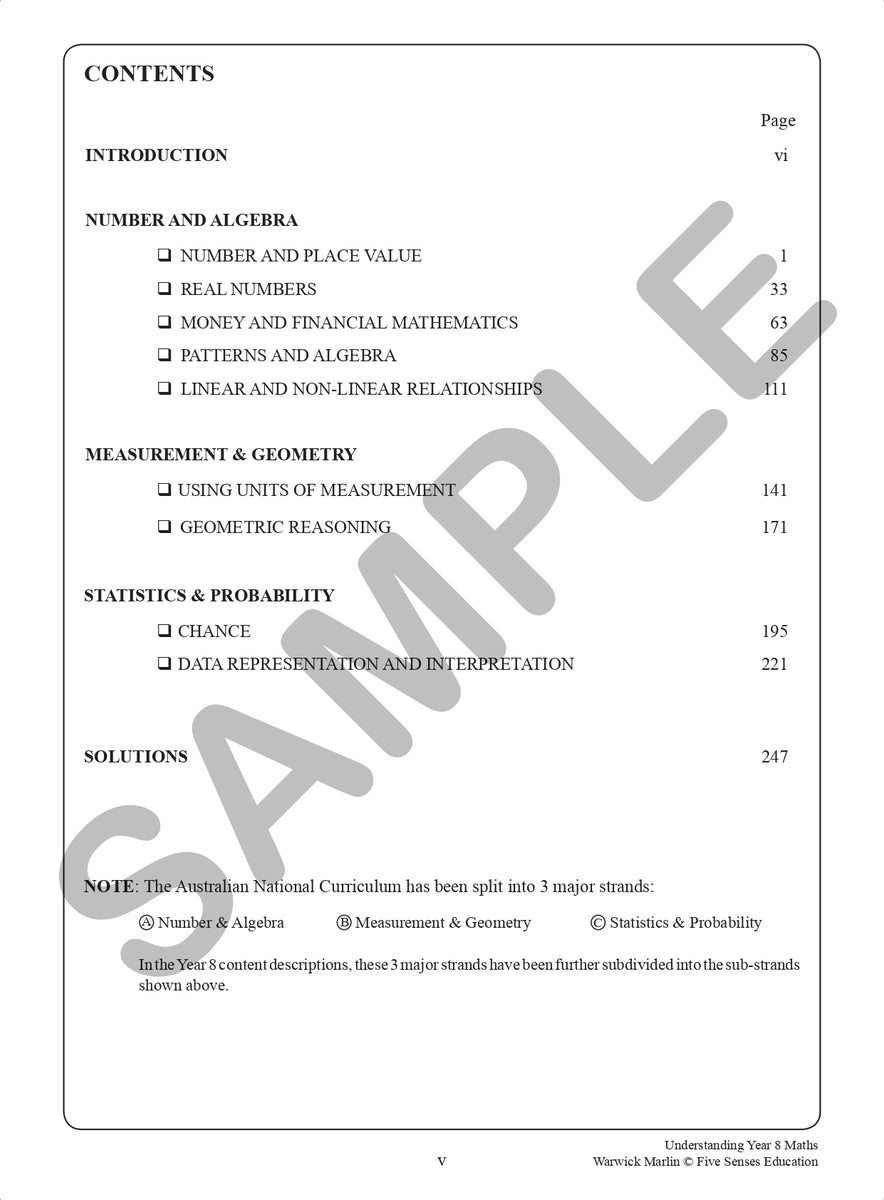 Understanding Year 8 Maths – Australian Curriculum Edition