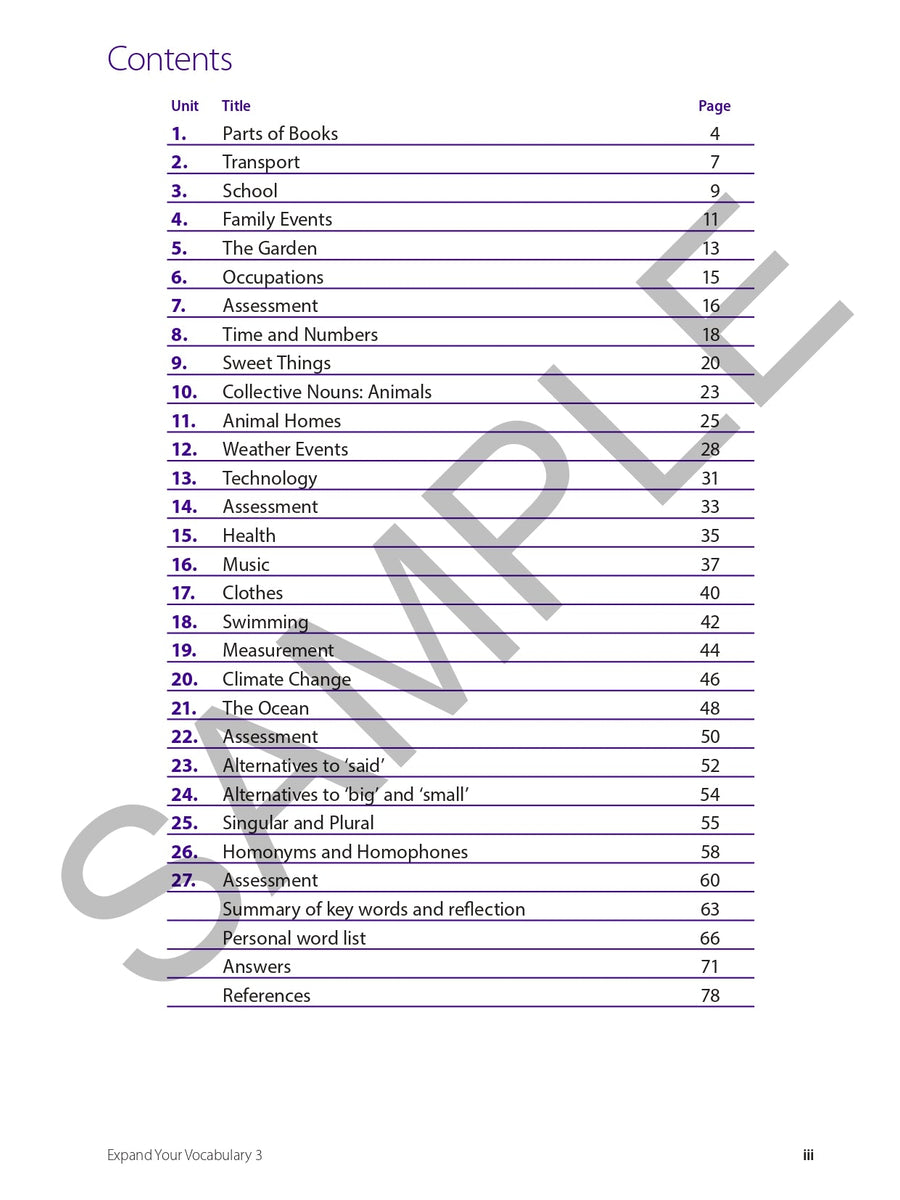 Expand Your Vocabulary 3