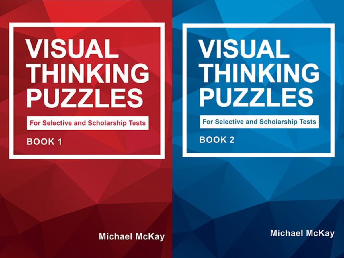 Visual Thinking Puzzles For Selective And Scholarship Test Book 1and2 4586