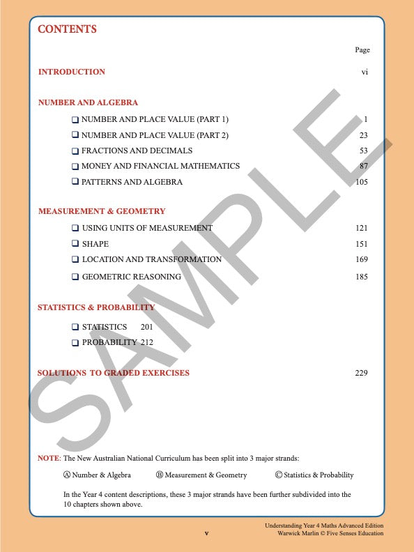 Understanding Year 4 Maths Advanced – Australian Curriculum Edition