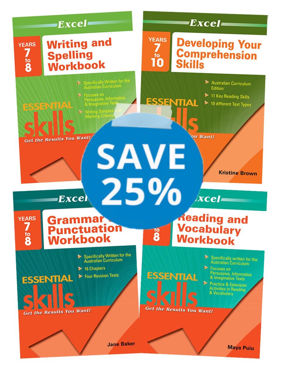 Essential Skills: English Book Pack Years 7-8 (Grammar,Vocabulary ...