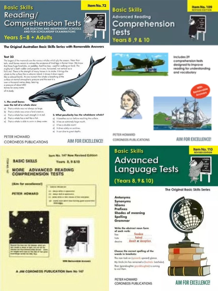 Scholarship Advanced Reading Comprehension & Language Tests Pack(Year 5 ...