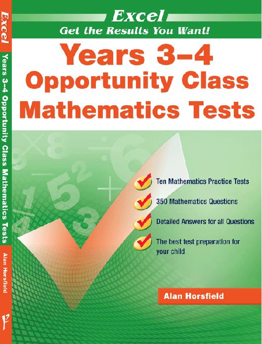 Excel Opportunity Class Mathematics Tests Years 3-4